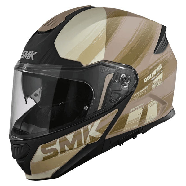 SMK Gullwing Tourleader Desert Grey Gloss (GL747) Helmet – AH Helmets